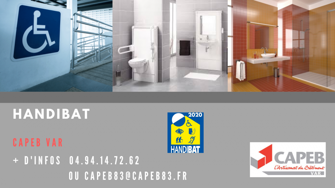 Formation HANDIBAT et rappel : les aides financières aux travaux d'adaptation des logements ・ CAPEB